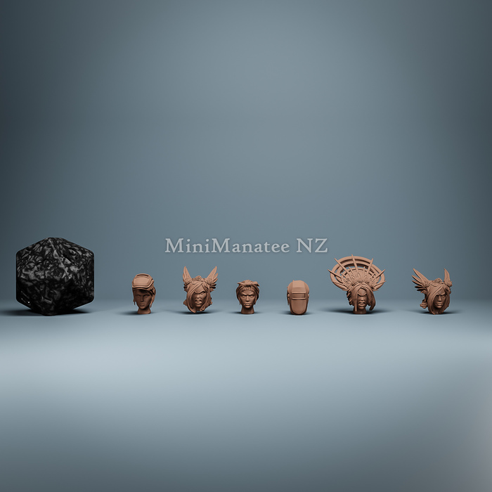 Keta-Minies Alternative Female Heads Set 14 :: Mini Manatee New Zealand