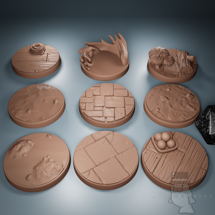Various 25mm Bases - Imagine Minis :: Mini Manatee New Zealand