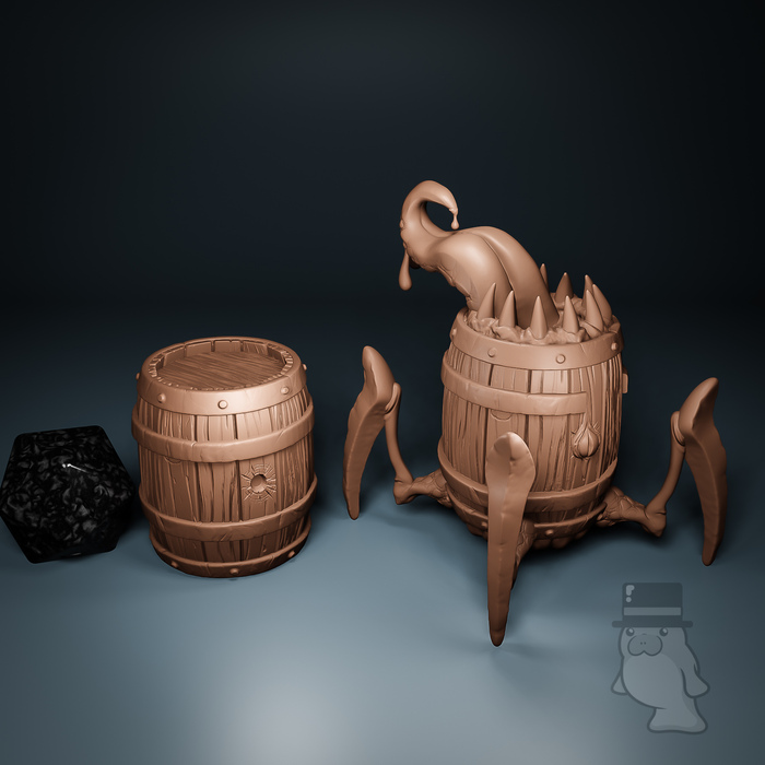 Barrel Mimic - Mimic Nightmares - Black Skull Studio :: Mini Manatee ...