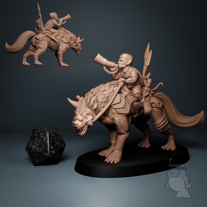 Warg Rider - Goblins - Masons Miniatures :: Mini Manatee New Zealand