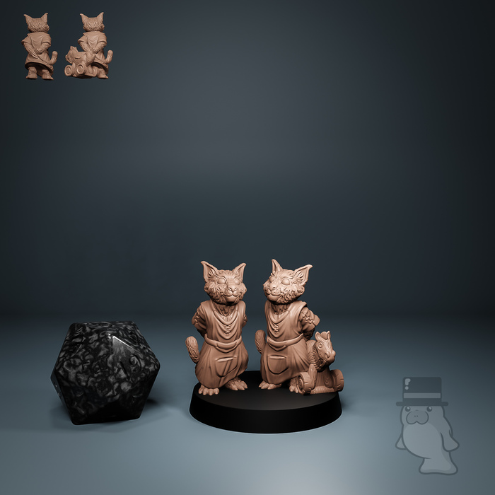 Catfolk Child - Everyday Folk - EC3D Design :: Mini Manatee New Zealand