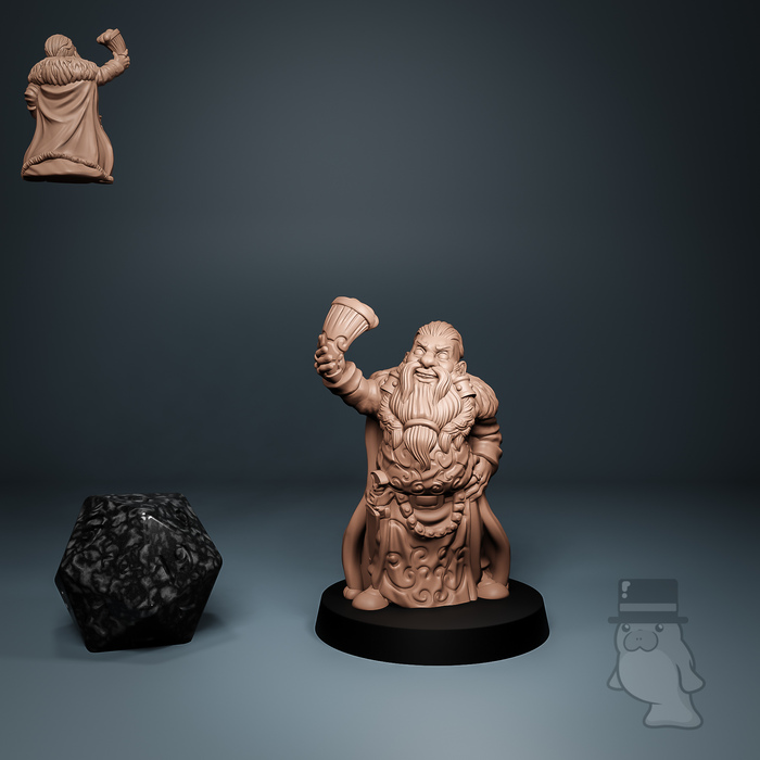 Dwarf Noble - Everyday Folk - EC3D Design :: Mini Manatee New Zealand