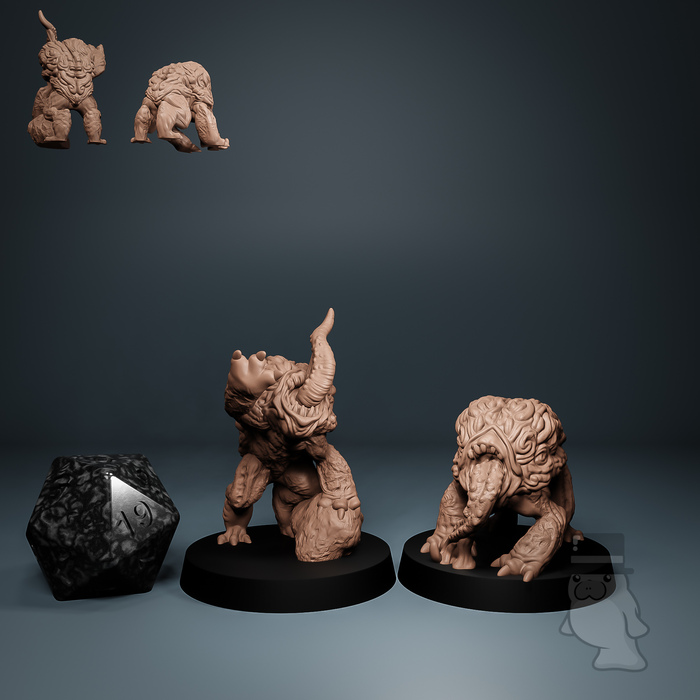 Brain Dogs - A Den of Alien Evil - EC3D Design :: Mini Manatee New Zealand