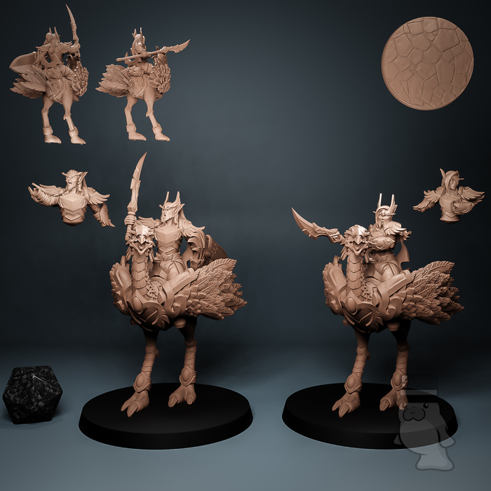 Dragon Ostrich Riders A - Suns Fury Camp - Imagine Minis :: Mini ...