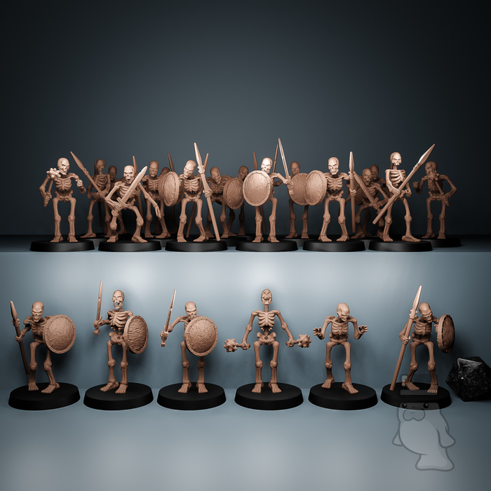 Modular Skeleton Regiment - Modular Skeletons - Stormforge Miniatures ...