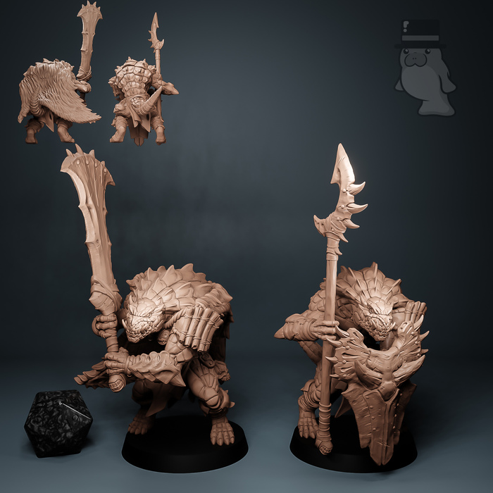 Frostheart Brute A - Frostheart Lizardmen - Artisan Guild :: Mini ...