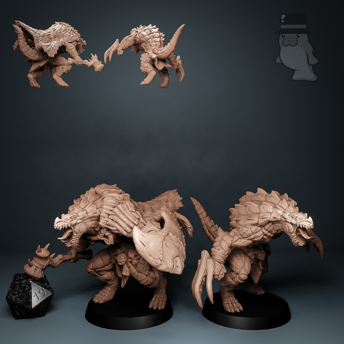 Frostheart Brute B - Frostheart Lizardmen - Artisan Guild :: Mini ...