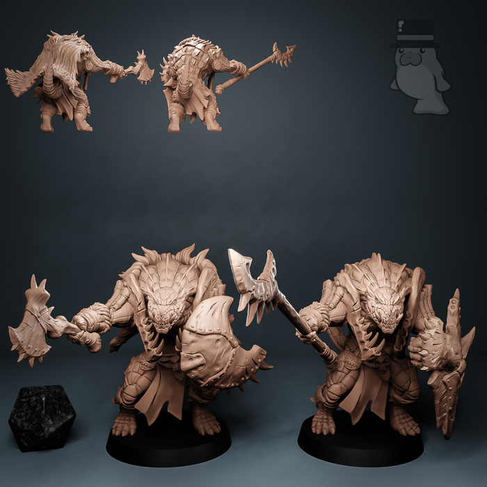 Frostheart Brute F - Frostheart Lizardmen - Artisan Guild :: Mini ...