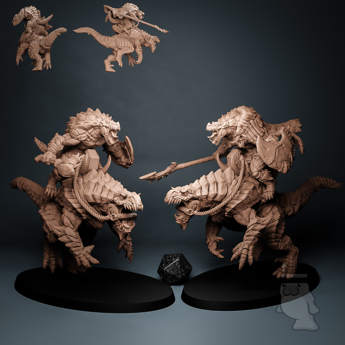 Brute Drake Rider A - Frostheart Lizardmen - Artisan Guild :: Mini ...