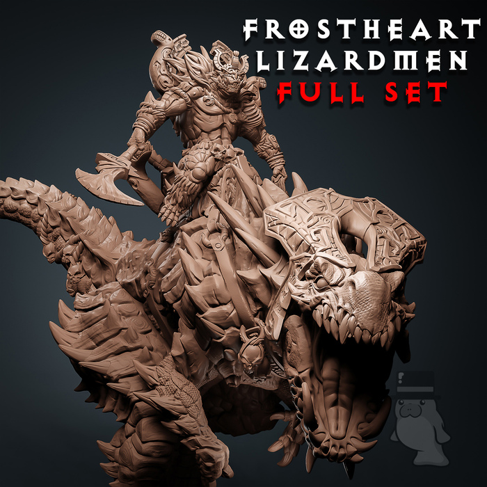 Full Set* - Frostheart Lizardmen - Artisan Guild :: Mini Manatee New ...