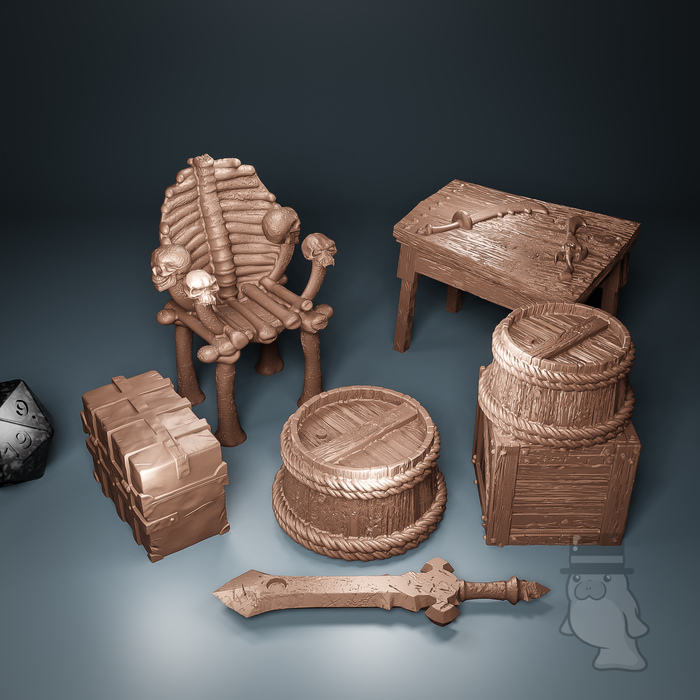Orc Stuff (32mm scale) - Blood and Skulls - Nocturna Models :: Mini ...