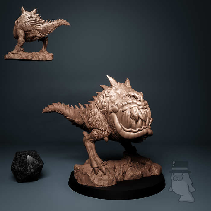 Hellhound 2 (75mm Scale) - Blood and Skulls - Nocturna Models :: Mini ...