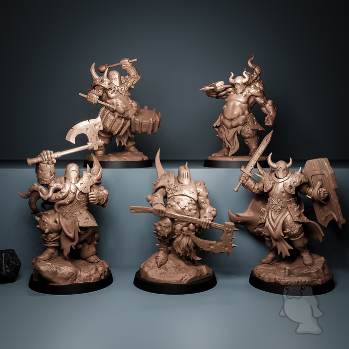 Decay Golems (32mm Scale) - Blood and Skulls - Nocturna Models :: Mini ...