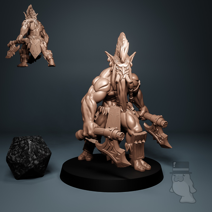 Forest Troll Chieftain - Forest Troll Warband - Imagine Minis :: Mini ...