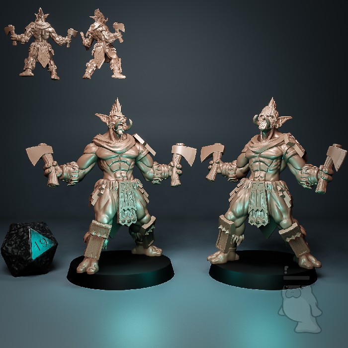 Forest Troll Male D - Forest Troll Warband - Imagine Minis :: Mini ...
