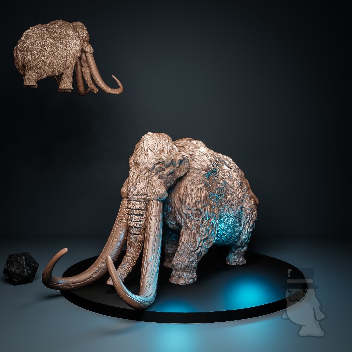 Wooly Mammoth (2 Versions) - The WIlds of Wintertide - EC3D Design ...