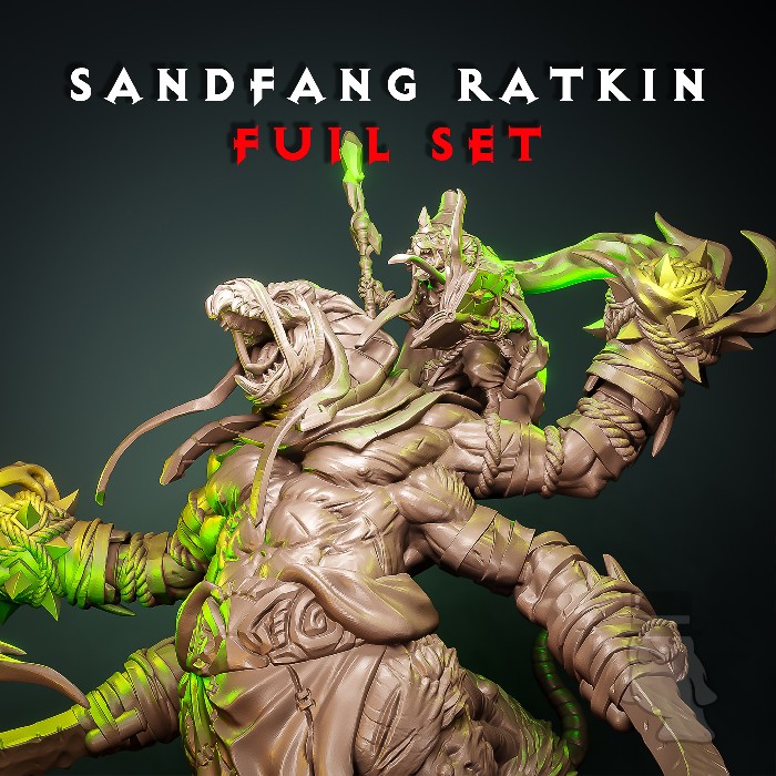 Full Set* - Sandfang Ratkin - Artisan Guild :: Mini Manatee New Zealand