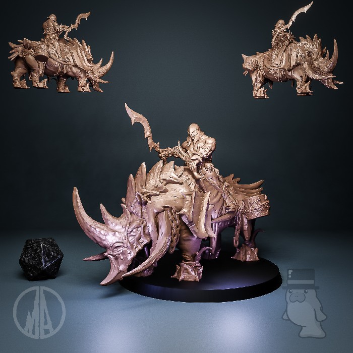 Armoured Rhino Murgoz - Orc Horde - Monolith Arts :: Mini Manatee New ...
