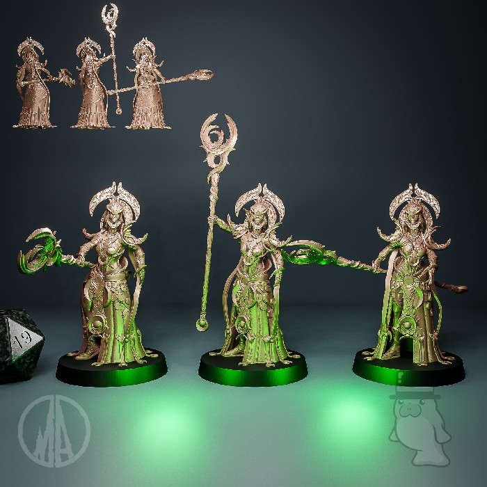 Priestess of the Moon - Whispering Forest - Monolith Arts :: Mini ...