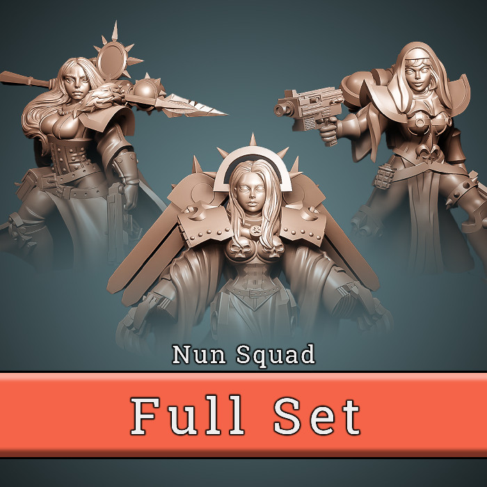 Full Set (23 models) - Nun Squad - RN Estudio :: Mini Manatee New Zealand
