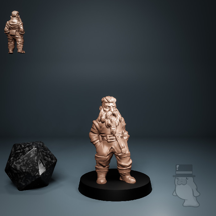 Dwarf Male Commoner - Everyday Folk - EC3D Design :: Mini Manatee New ...