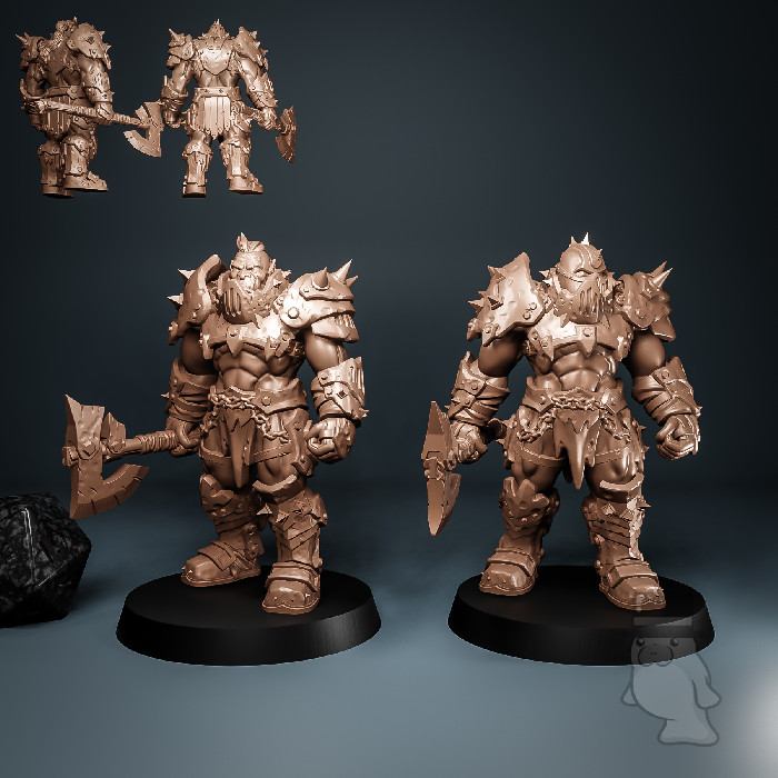 Orc Fighter (MC) - Fire and Iron - Imagine Minis :: Mini Manatee New ...