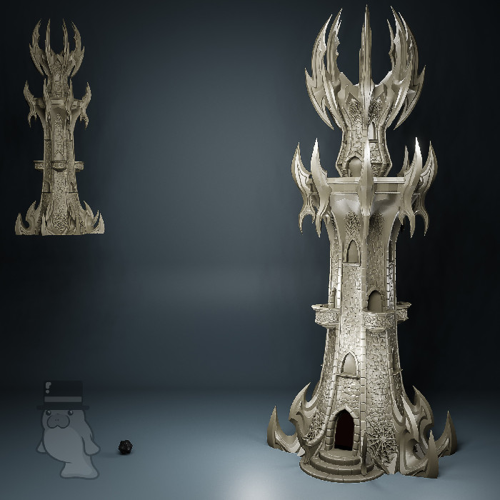 Dark Elf Tower / Dice Tower - Dark Elf Environment - Dani Amengual ...