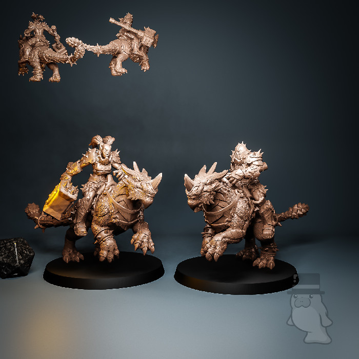 Fire Drake Rider C - Fire and Iron - Imagine Minis :: Mini Manatee New ...