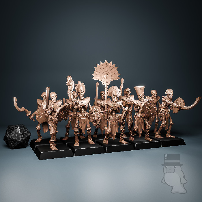 Warrior Regiment - Pharaoh's Legacy Undead Army - Crab Miniatures ...