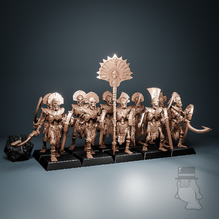 Elite Warrior Regiment - Pharaoh's Legacy Undead Army - Crab Miniatures ...