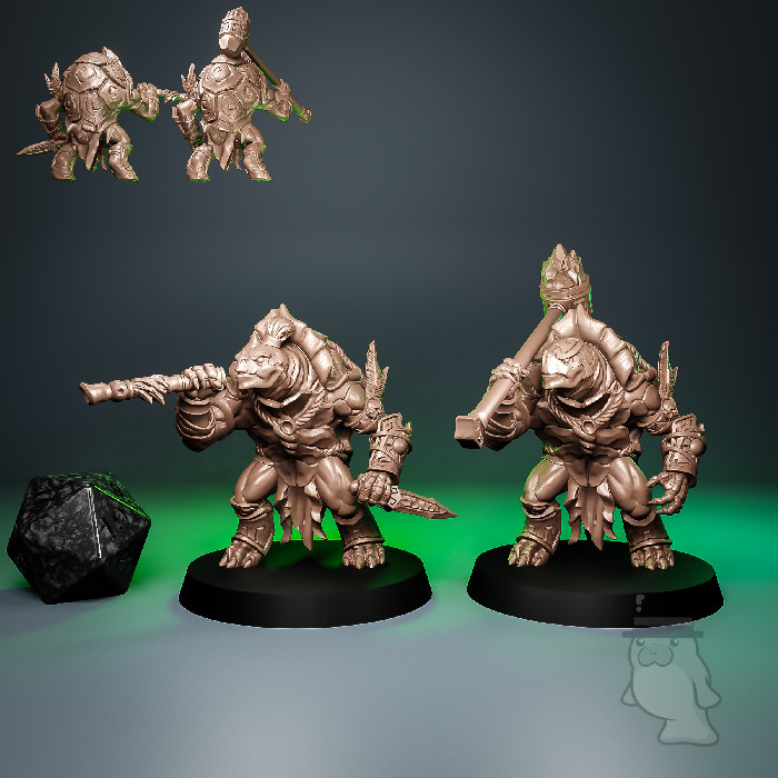 Jadeshell Warrior D - Jadeshell Turtlekin - Artisan Guild :: Mini ...