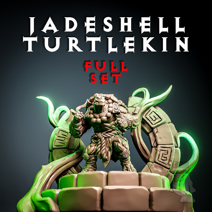 Full Set* - Jadeshell Turtlekin - Artisan Guild :: Mini Manatee New Zealand