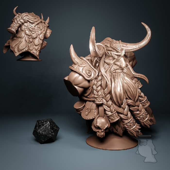 Dumir the Berserker Lord - Collector Busts - Artisan Guild :: Mini ...