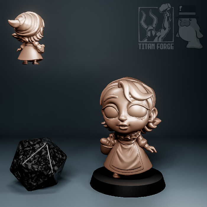 CHIBI Female Villager - Titan Forge :: Mini Manatee New Zealand