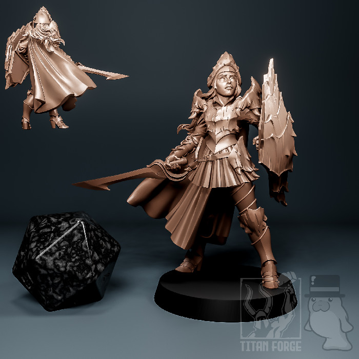 Human Fighter (3 Loadouts) - Titan Forge :: Mini Manatee New Zealand