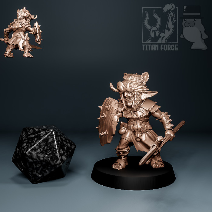Savage Goblin Fighter A - Titan Forge :: Mini Manatee New Zealand