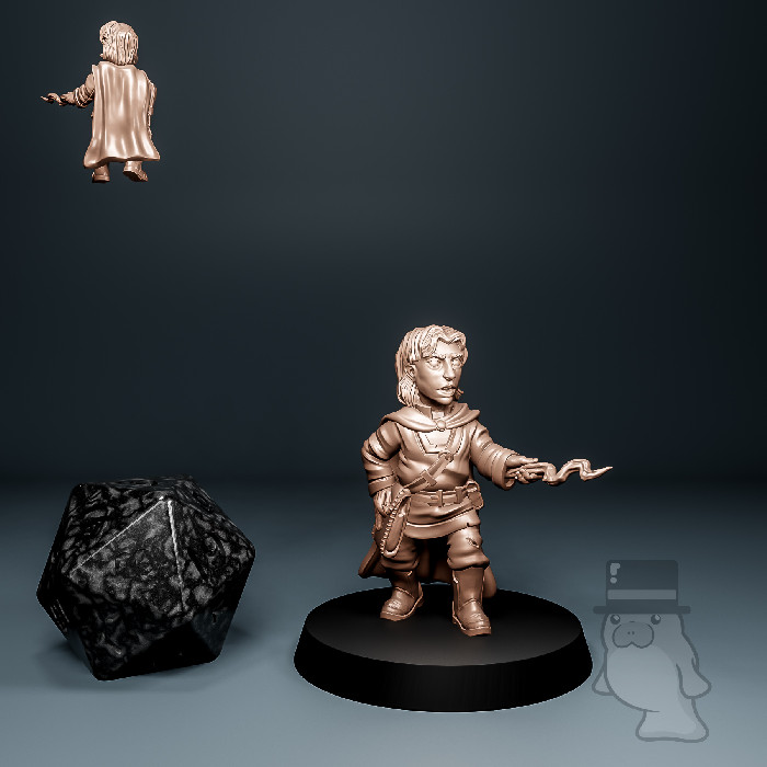 Halfling Male - DnD Heroes: Mages - Tytan Troll :: Mini Manatee New Zealand