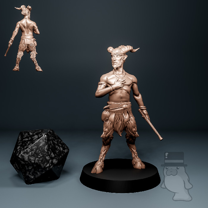 Satyr Male - DnD Heroes: Mages - Tytan Troll :: Mini Manatee New Zealand