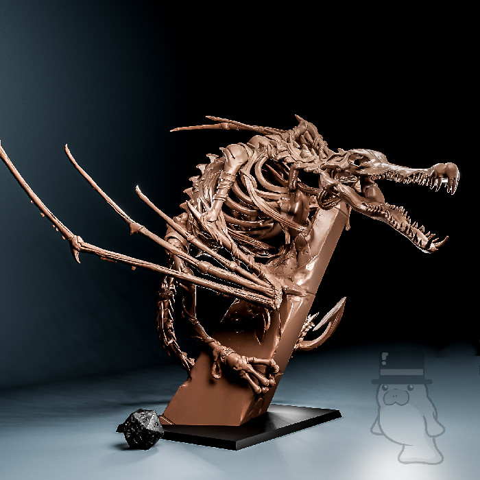 Giant Crocodile Dragon - Pharaoh's Legacy Undead Army - Crab Miniatures ...