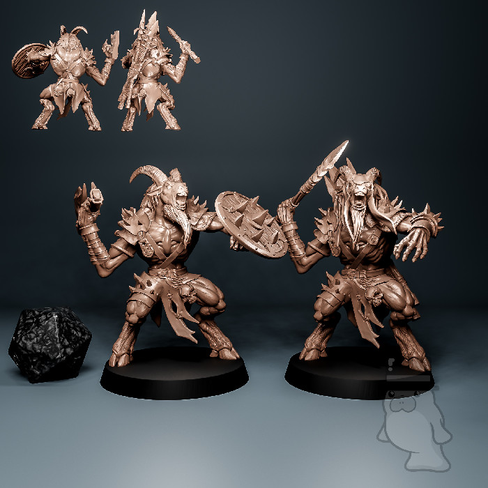 Gobor Warrior B - Rise of the Beastmen - Artisan Guild :: Mini Manatee ...