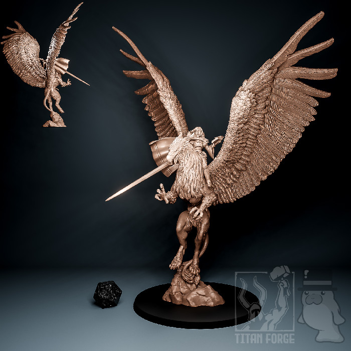 Mage on Gryphon - Titan Forge :: Mini Manatee New Zealand