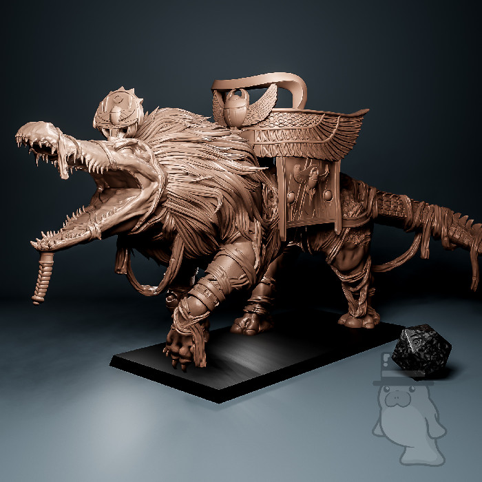 Ammut (palanquin) - Pharaoh's Legacy Undead Army - Crab Miniatures ...