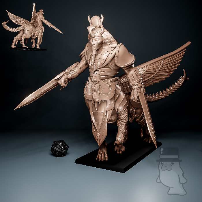 Androsphinx - Pharaoh's Legacy Undead Army - Crab Miniatures :: Mini ...