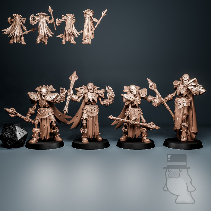 Skeleton Mages - March fo the Dead - Imagine Minis :: Mini Manatee New ...