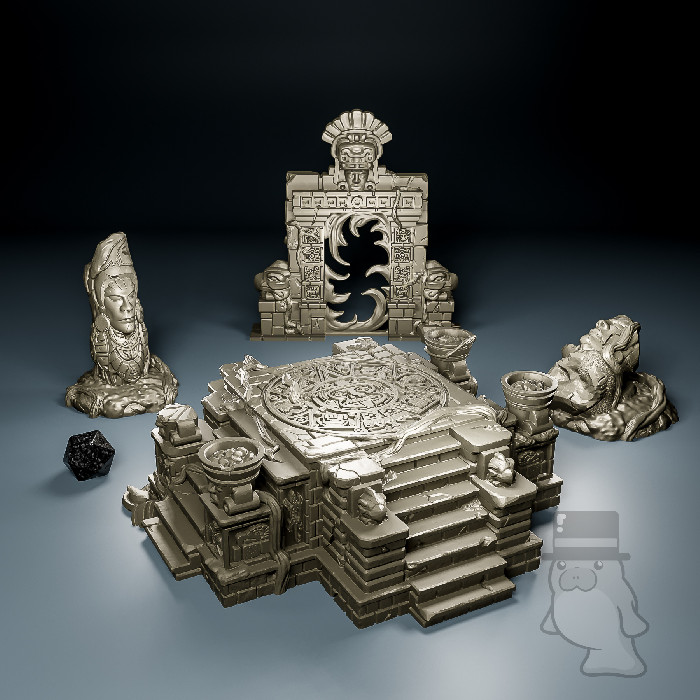 Temple Set - Depths of Savage Atoll - EC3D Design :: Mini Manatee New ...