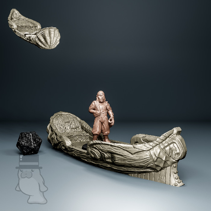 Adorned Longboat - Depths of Savage Atoll - EC3D Design :: Mini Manatee ...