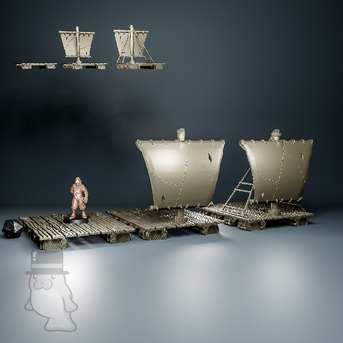 Pirate Rafts - Depths of Savage Atoll - EC3D Design :: Mini Manatee New ...