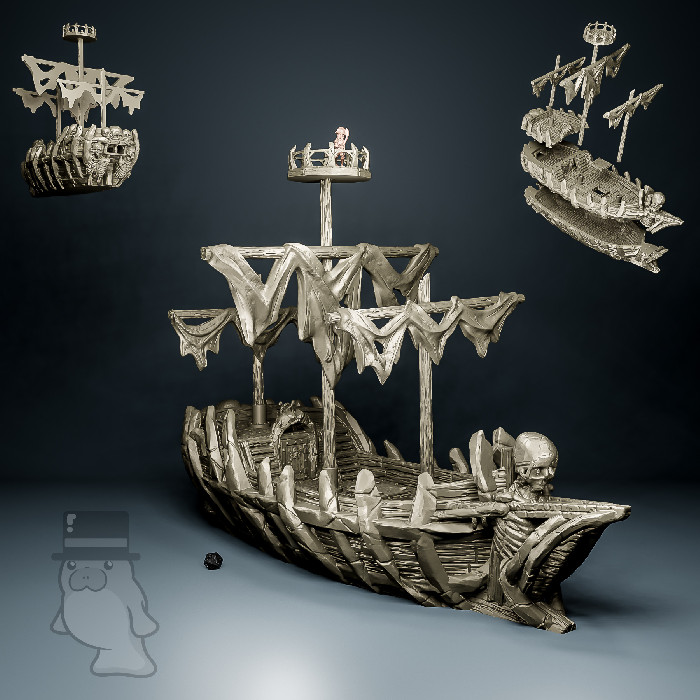Undead Galley - Depths of Savage Atoll - EC3D Design :: Mini Manatee ...