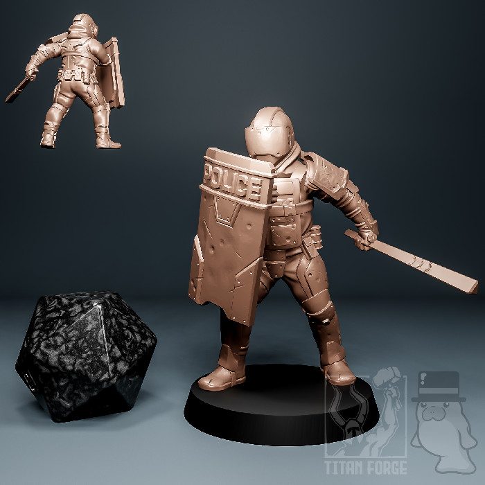 Riot Officer Bob Blunt - Titan Forge :: Mini Manatee New Zealand