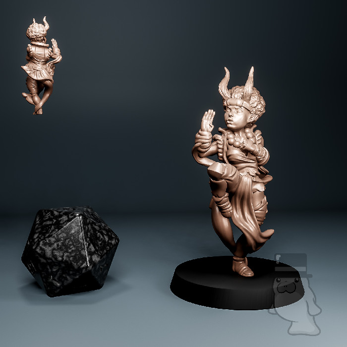 Monk Demonkin Female - Everyday Heroes - EC3D Design :: Mini Manatee ...